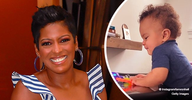Tamron Hall of NBC Shares New Video of 11-Month-Old Son Moses Throwing ...