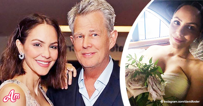David Foster’s Wife Katherine McPhee Dons a Custom Wedding Dress as She ...