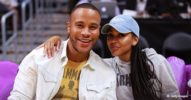 DeVon Franklin's Wife Meagan Good Shows Deep Cleavage & Major Leg ...