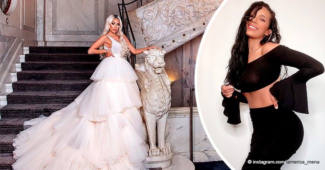 LHHH Star Erica Mena Looks Unforgettable Posing on a Staircase in a ...