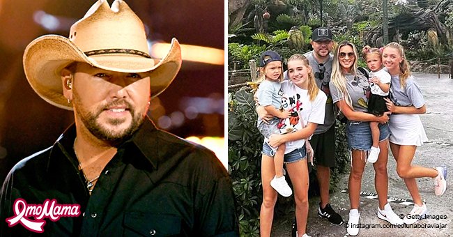 Jason Aldean Sparks Controversy after He and His Family Posed Maskless ...