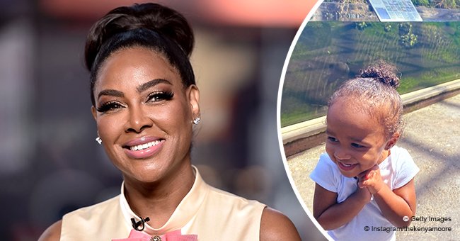 Kenya Moore's Daughter Brooklyn Looks Adorable as She Clasps Her Hands ...