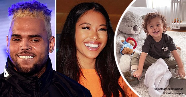 Chris Brown's Son Aeko Flashes His Adorable Smile & Cute Wavy Hair in ...