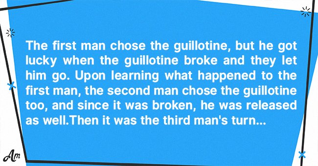 Daily Joke: Three Men Prepare for Their Execution