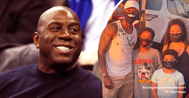 Magic Johnson's Son Andre Enjoys Drive-in Family Movie Night with Wife ...