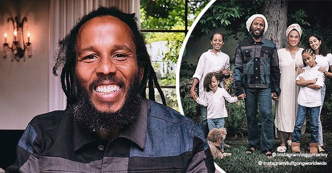 Ziggy Marley Is All Smiles Posing in Lovely Family Photo with His Wife ...