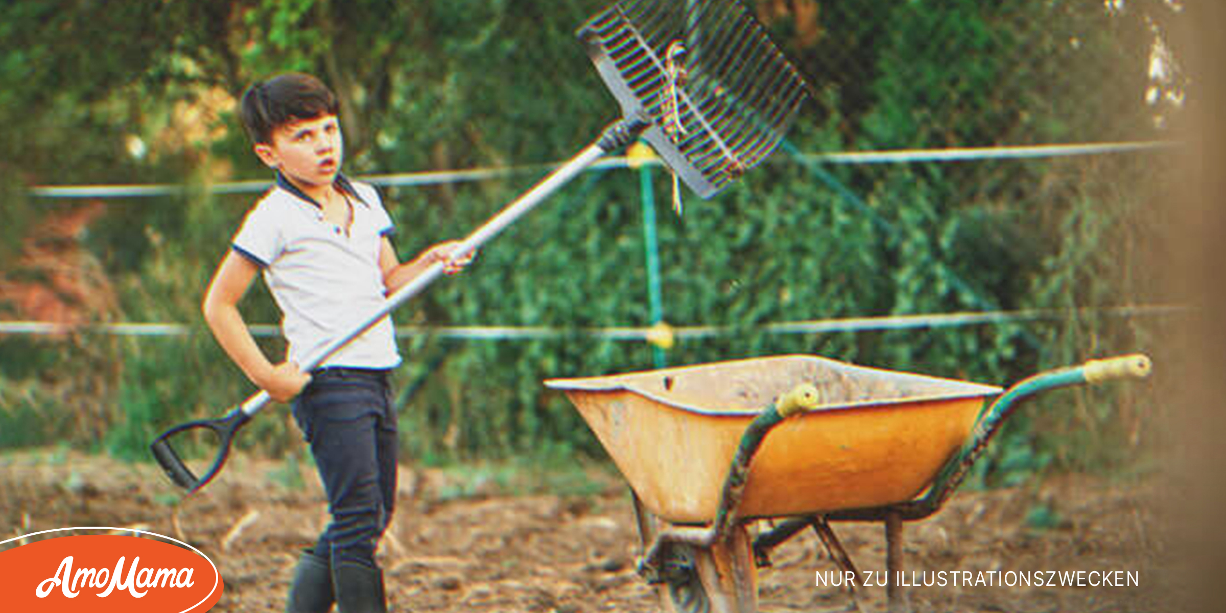 Reicher, verwöhnter Junge ist ratlos, als seine Mutter ihn auf der ...