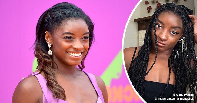 Simone Biles Flaunts Nose and Chest Piercings While Rocking Braids in ...
