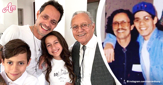 Marc Anthony comparte tierna foto con sus hijos y su padre, como pocas ...