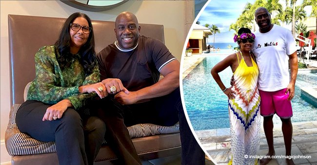 Magic Johnson's Wife of 29 Years Stuns in Colorful Jumpsuit in TBT Snap ...