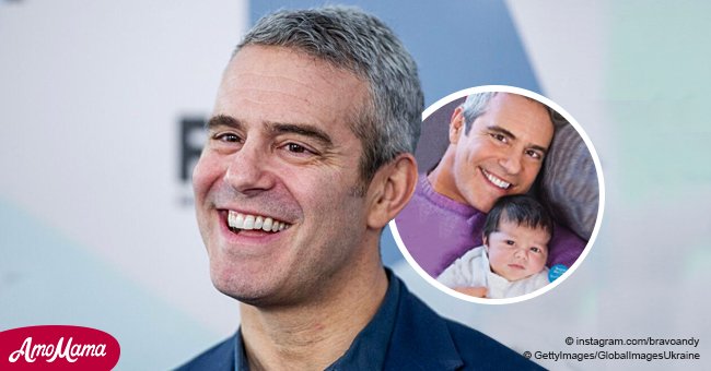 Andy Cohen shares first photos of his newborn son's full head of hair