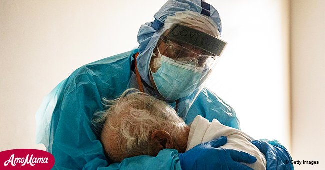 Photo of ICU Doctor Hugging Elderly COVID-19 Patient Goes Viral