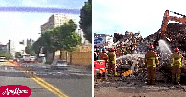 At Least 9 People Dead after Building Collapses on a Bus in South Korea
