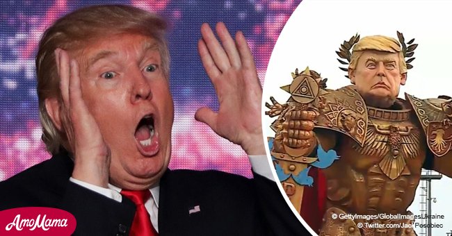 Italian carnival turns Trump into a giant ‘God Emperor’ float holding a ...