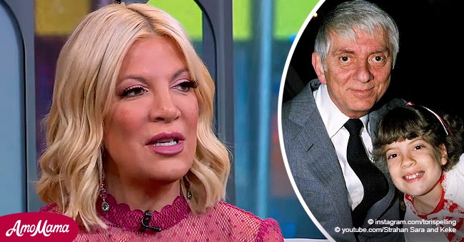Tori Spelling of 'Beverly Hills 90210' Pays Tribute to Late Dad Aaron ...