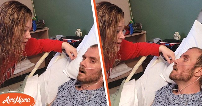 Frau singt ein letztes Mal "Amazing Grace" für den sterbenden Ehemann ...