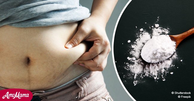 Backsoda kann dabei helfen, bleibendes Fett von Bauch, Armen, Beinen ...