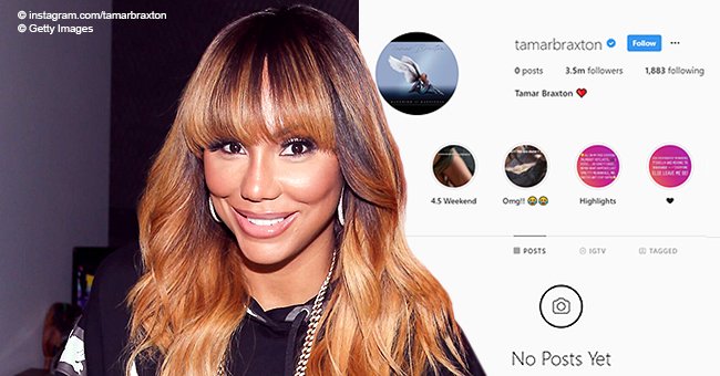 Tamar Braxton Deletes All Her Instagram Posts & Sends Vague Tweet about ...