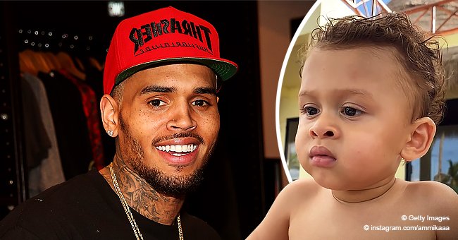 Chris Brown's Son Aeko Captures Hearts with His Cute Facial Expressions ...