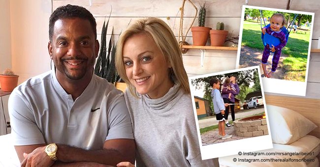 Alfonso Ribeiro & His Wife Dote on Their Kids While Enjoying Summer ...