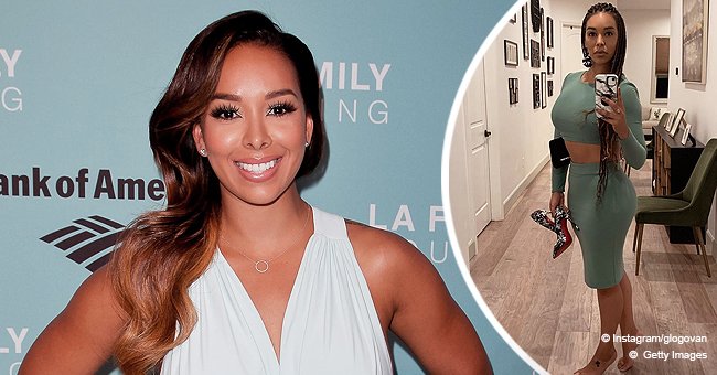 Check Out Gloria Govan's Hourglass Figure in a Green Top & Matching ...