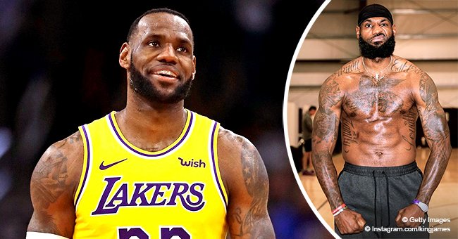 LA Lakers Star LeBron James Flexes Toned Muscles and Reveals He's All ...