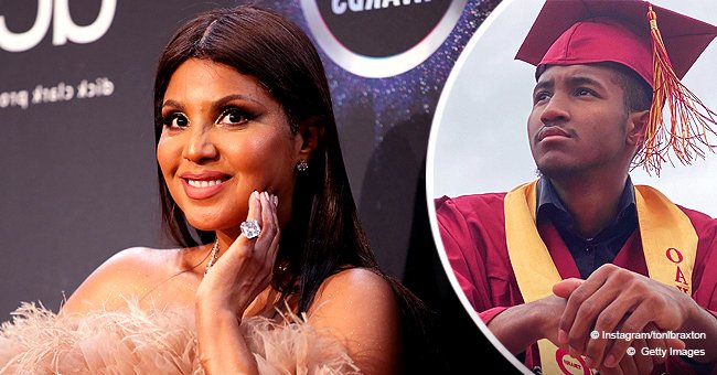 Toni Braxton Proudly Congratulates Son Denim for Graduating High School