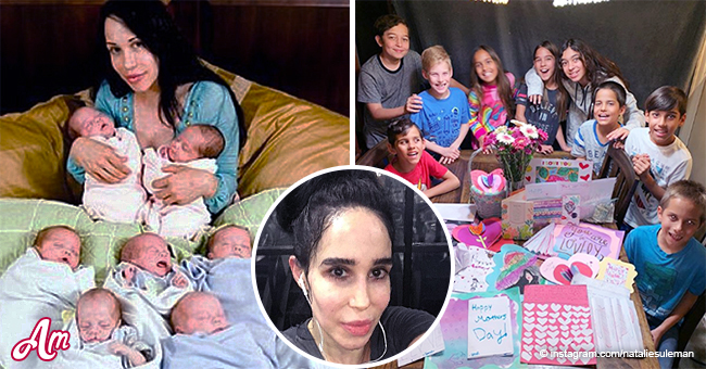 Nadya Suleman Shares a Photo with 10 of Her Children to Mark Her ...