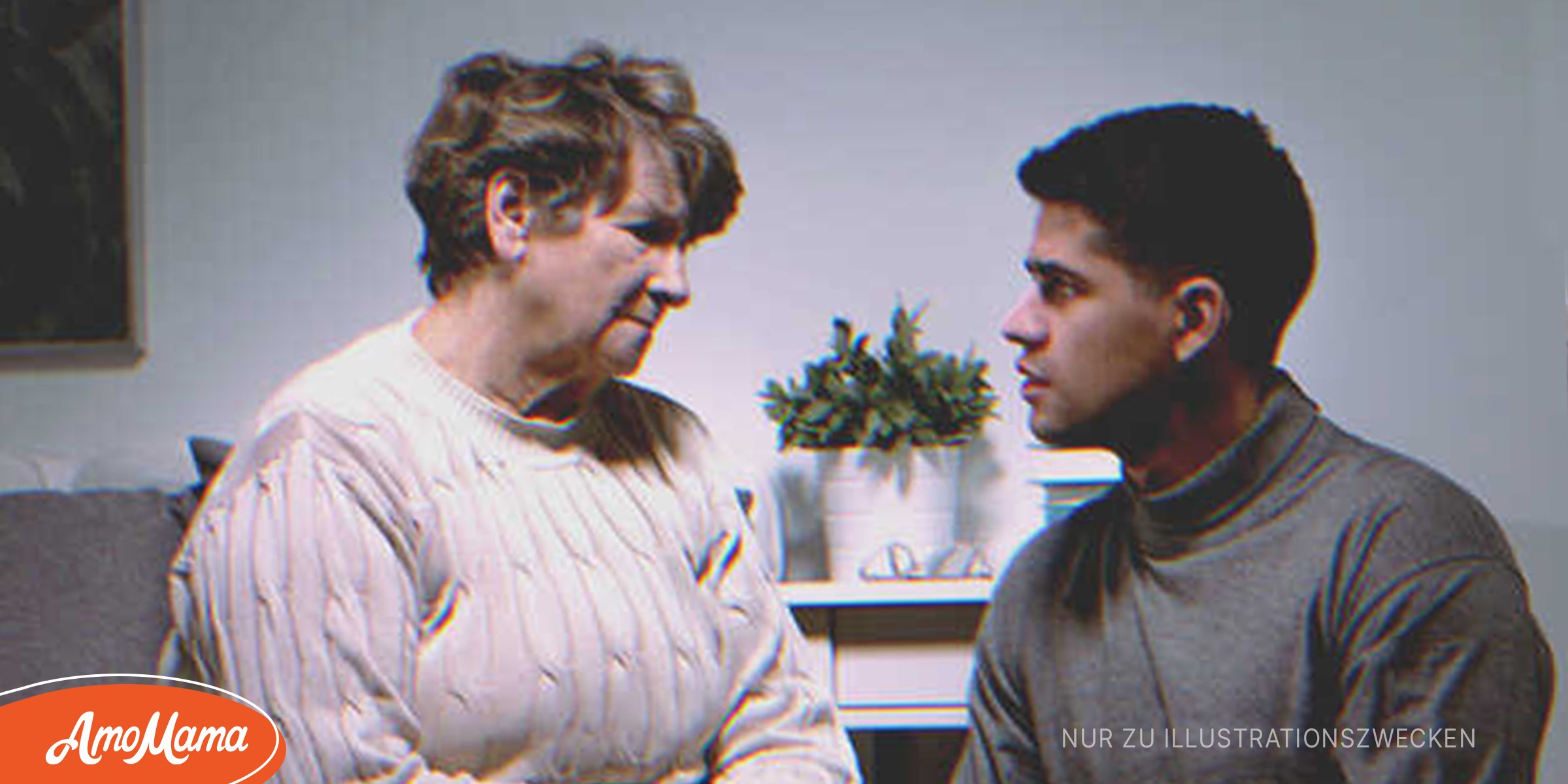 Nur die Oma bringt den verwöhnten Enkel dazu, brav zu lernen, Jahre ...