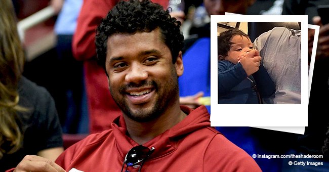 Fans Say NFL Star Russell Wilson & His Baby Win Look like Twins as He ...