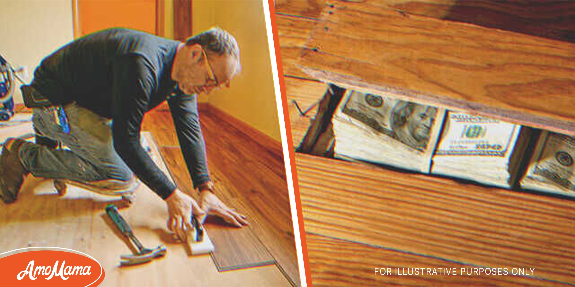 Renovating Old Floor in Blind Lady's Mansion, Handyman Discovers Wads ...