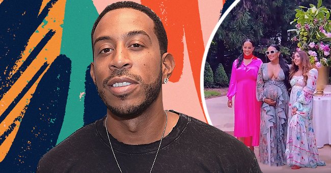Ludacris' Wife Embraces Her Growing Baby Bump Posing in Green Floral ...