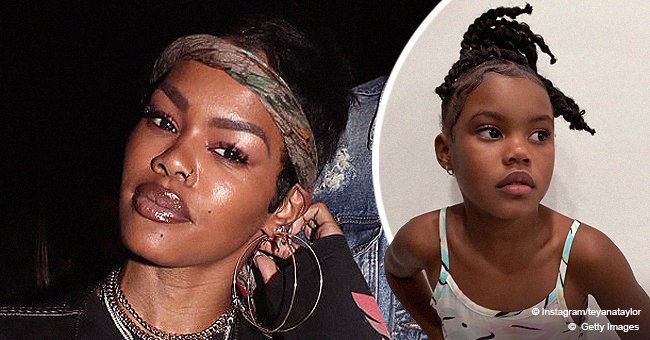 Teyana Taylors Daughter Junie Shows Her Beautiful Eyes In A Photo And Looks Like Her Moms Twin