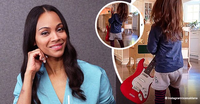 Zoe Saldana of 'Guardians of the Galaxy' Fame Shares Adorable Video of ...