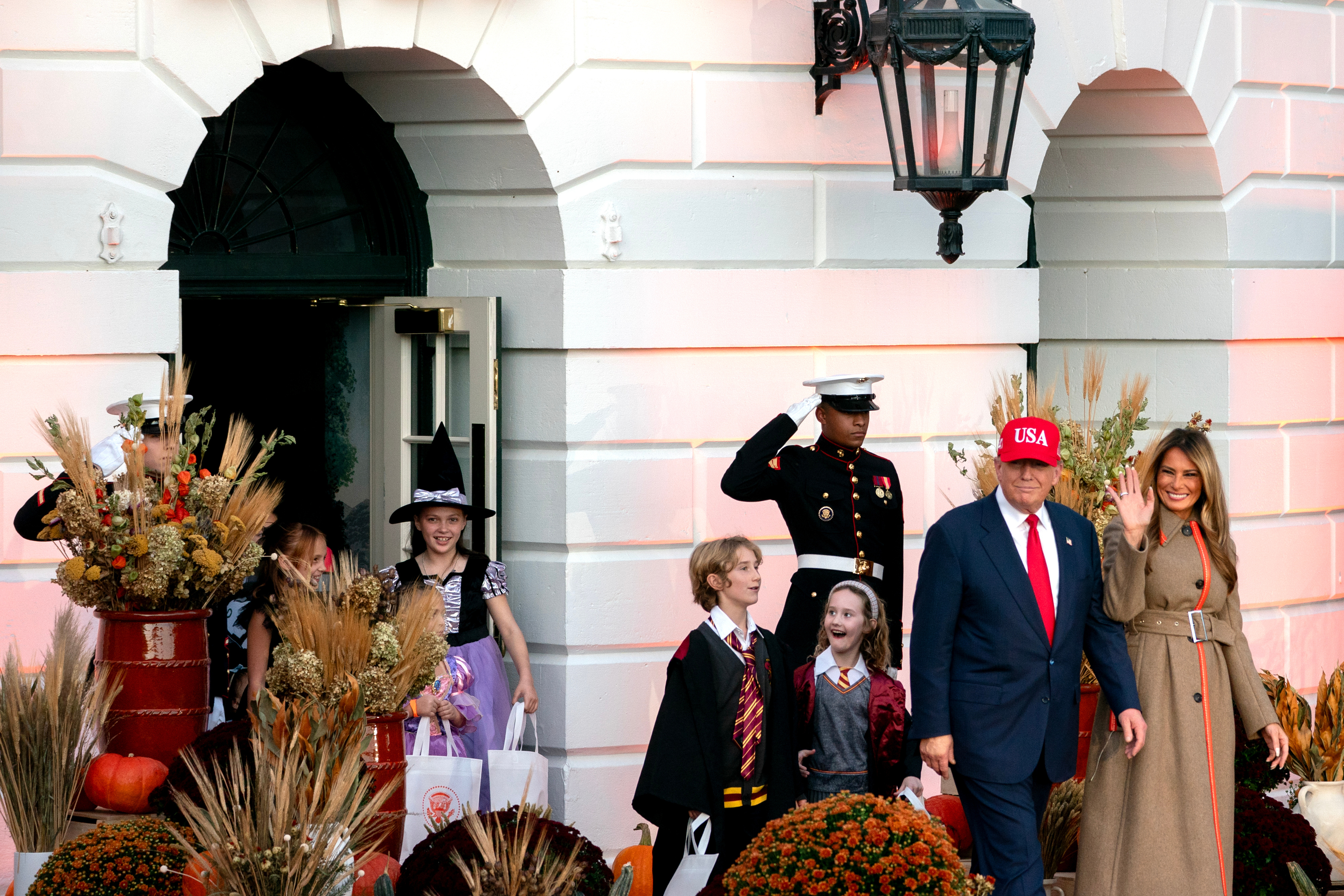 Donald and Melania Trump's Halloween Looks Cause a Stir