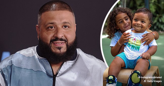 DJ Khaled's Son Asahd Melts Hearts Hugging His Little Brother Aalam in ...