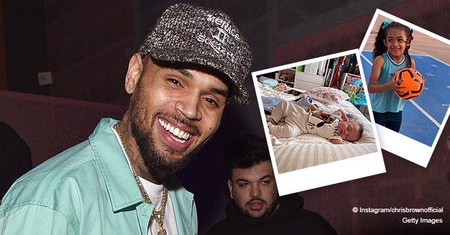 Chris Brown Shares New Pics of His Growing Baby Son Aeko Catori ...