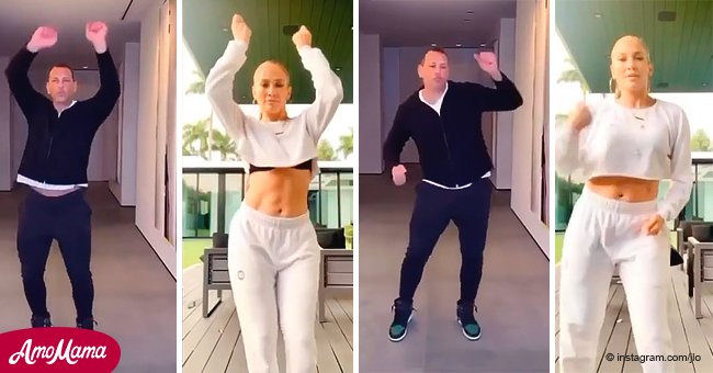 J-Lo Shows off Impressive Dance Moves While Challenging Her Fiancé A-Rod