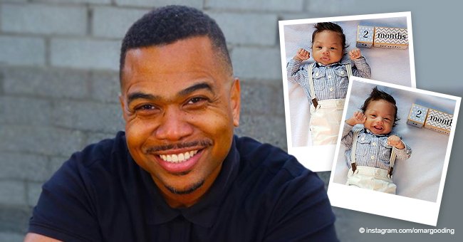 Omar Gooding's Adorable Son Miles Rocks Striped Shirt & Pants With ...
