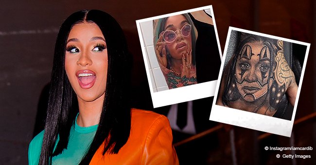 What Cardi B Thinks of Her Fans' Tattoos of Her Face on Their Bodies ...