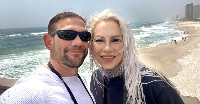 Leland Chapman Goes Shirtless While Driving a Car on Vacation with His Wife Jamie