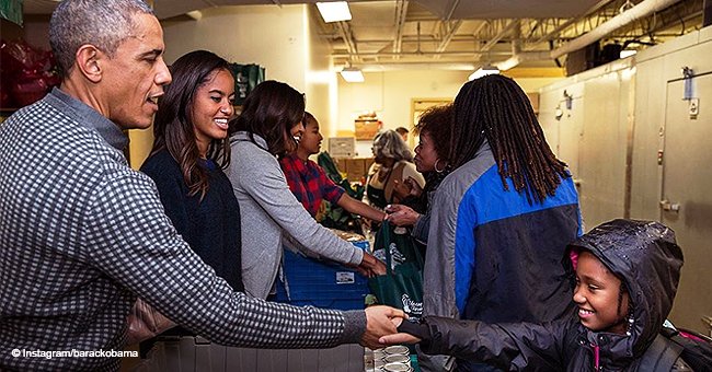 Barack Obama Shares Photo of Himself with Michelle & Their Daughters ...