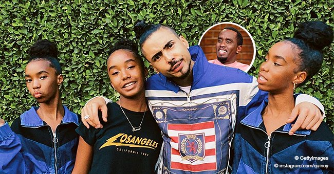 Diddy's Kids Rock Matching Buns as They Show Their Loving Bond Posing ...