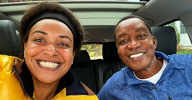 Isiah Thomas & His Only Daughter Lauren Show Their Similarity Giving a ...