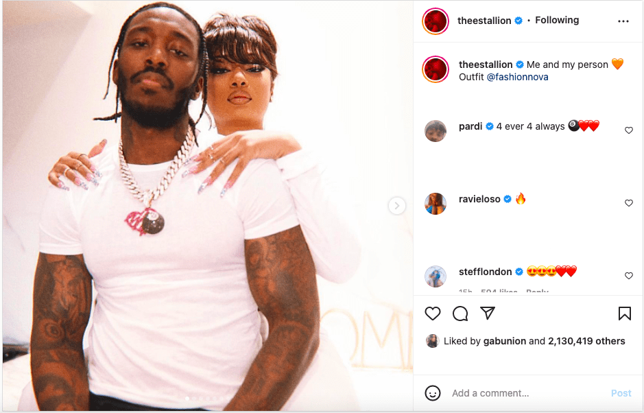 Megan Thee Stallion's Boyfriend Gifted Her an Opulent Chain on 1st ...