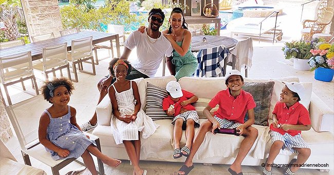 NBA's Chris Bosh Poses at Pumpkin Patch with His Wife, Daughter & Sons ...