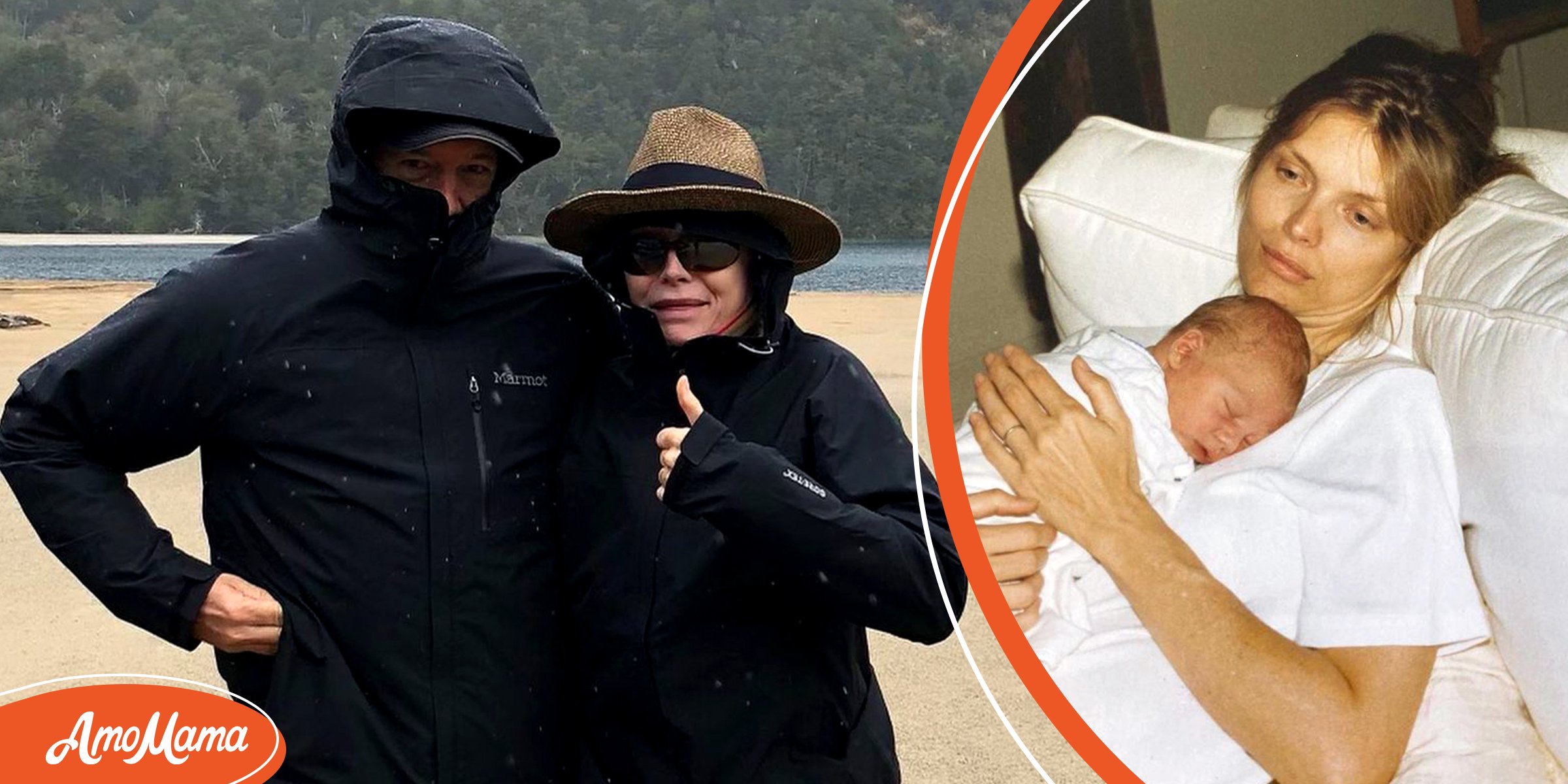 Michelle Pfeiffer abrazó a su esposo bajo la lluvia en su aniversario ...