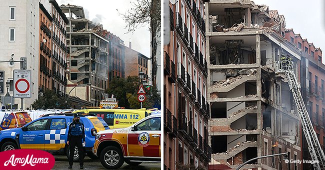 Fuerte explosión en Madrid deja tres muertos: habría sido una fuga de gas