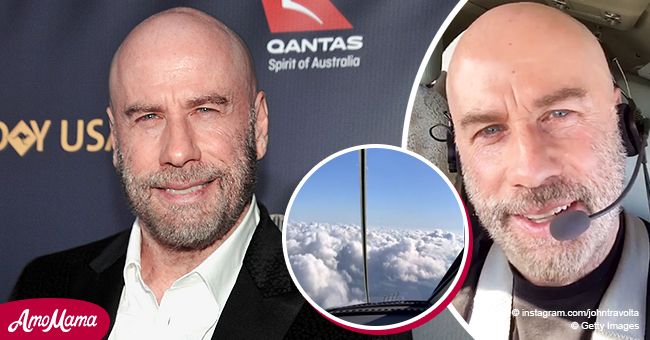 John Travolta Shares View from Cockpit as He Celebrates Flying a Plane ...