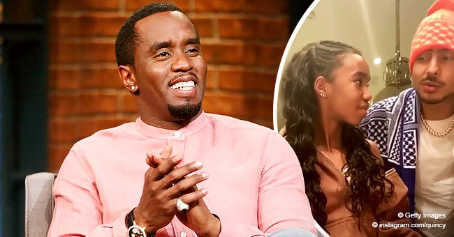 Diddy's Son Quincy Surprises Sisters D'Lila & Jessie during a Live ...